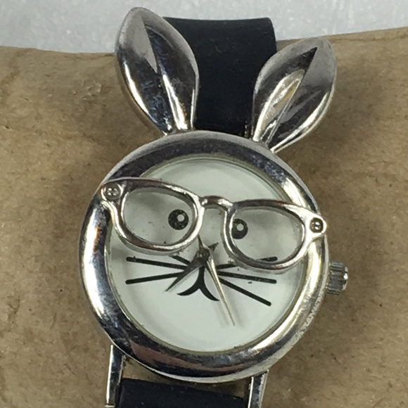 Unknown | Accessories | Novelty Watch Rabbit Face Metal Ears Glasses ...